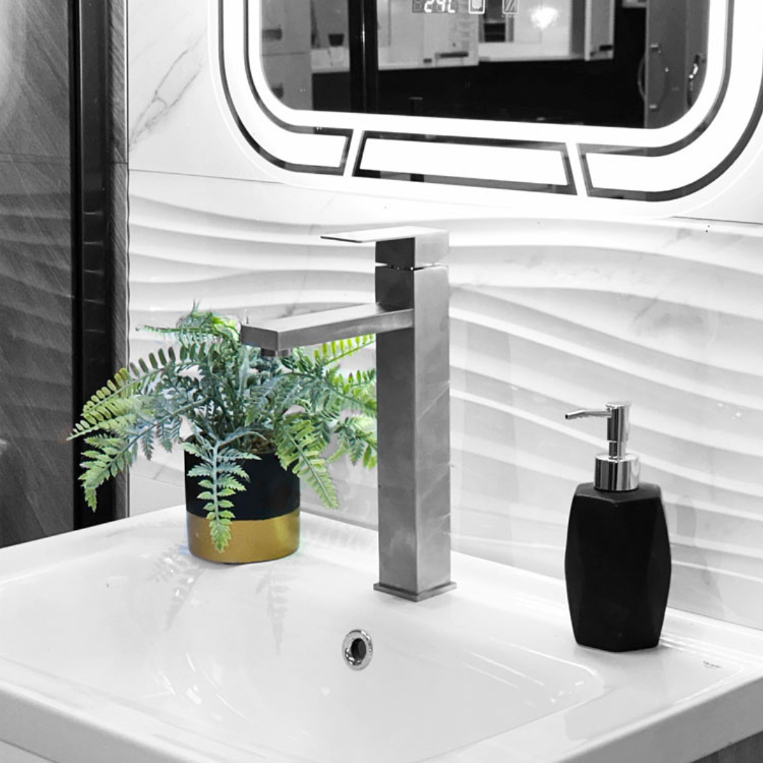 Baterija za umivaonik - visoka - INOX 483521 Slovarm – Lagermarket