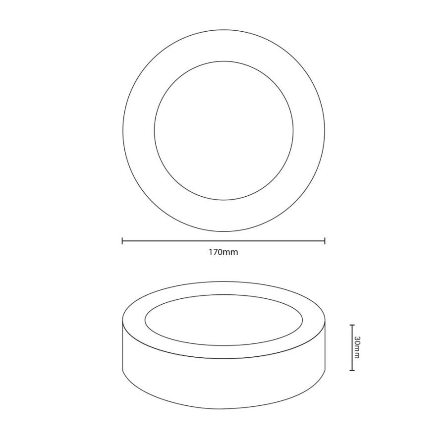 LYNCO Led panel 12W 3000K nadgradna kocka – Lagermarket